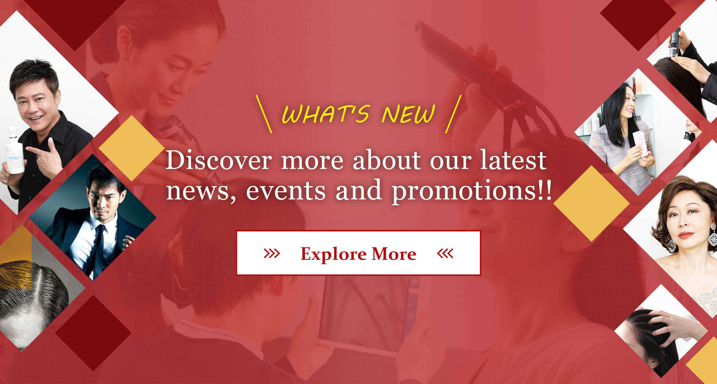 TOP page | Aderans Singapore Official Site